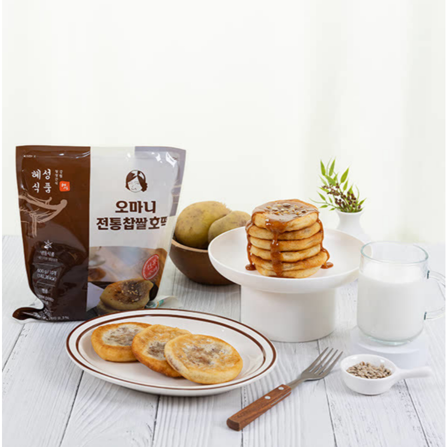 [Hyeseong] Omani Tranditional Korean Sticky Rice Pan Cake 60gx10ea/혜성 오마니 전통찹쌀 호떡 60gx10개입 ...