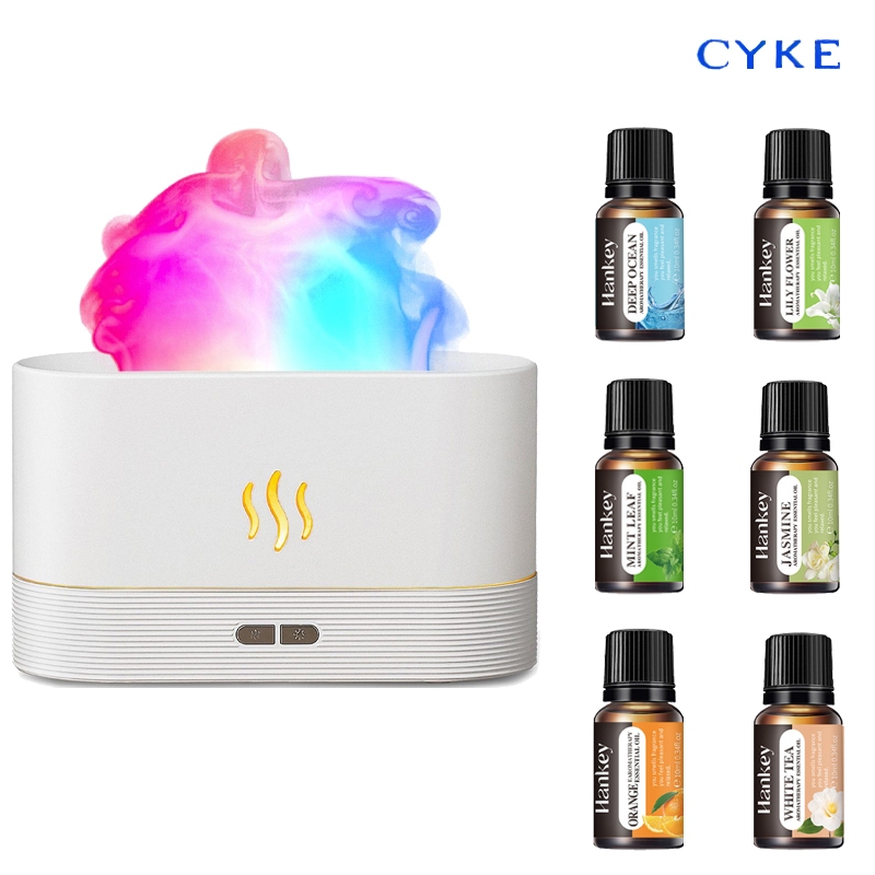 【SG Stock】 Flame Air Aroma Diffuser Humidifier, 7 Colorful Flame ...