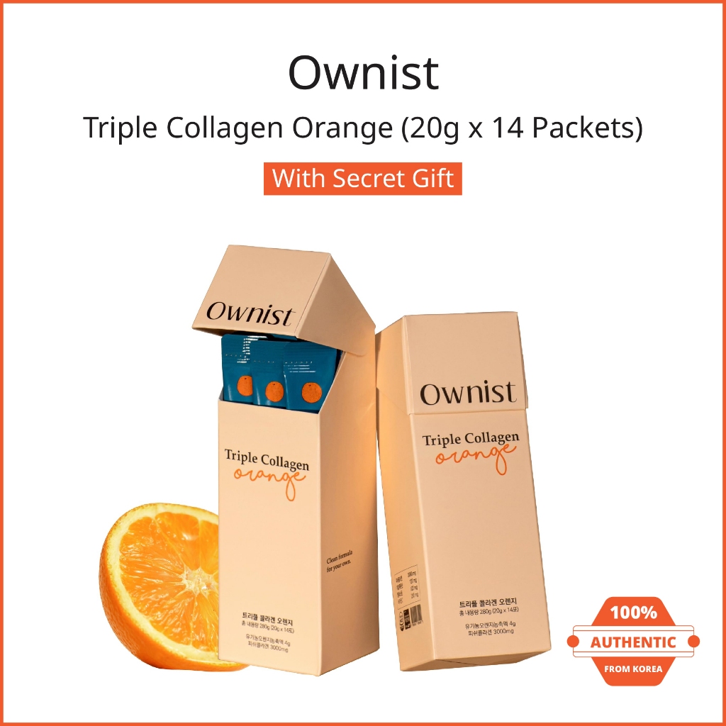 [Ownist] Triple Collagen Orange (20g x 14 Packets) | Shopee Singapore