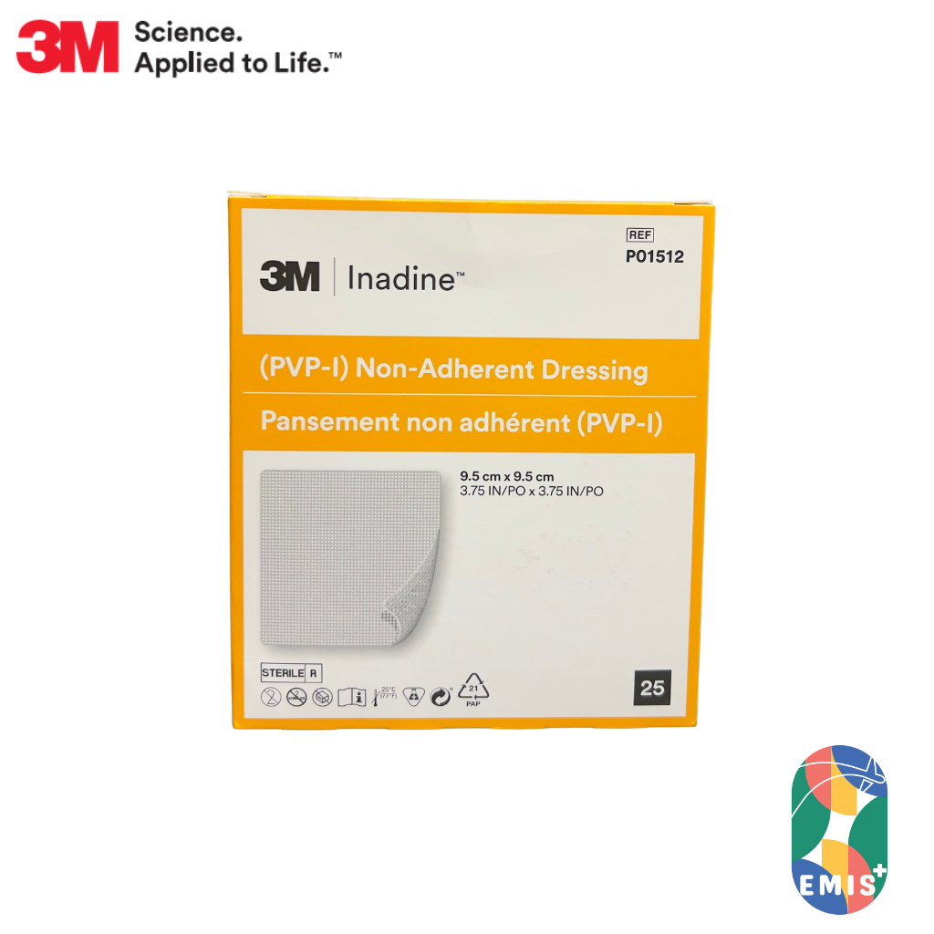 [New Packaging] 3M Systagenix Inadine Povidone Iodine Non-adherent ...