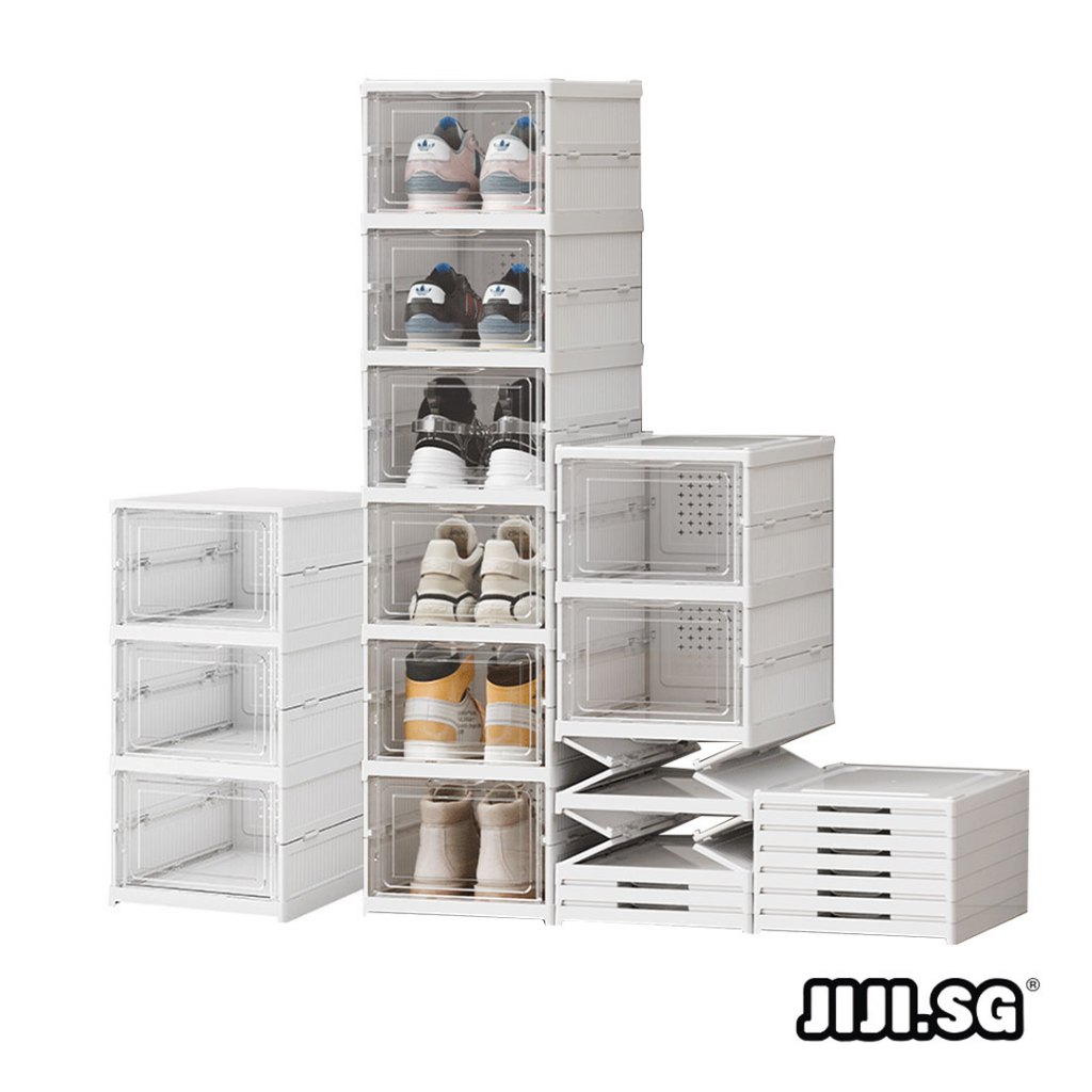(JIJI SG) TENE Foldable Shoe Box Side - Front Open / Shoe Box ...