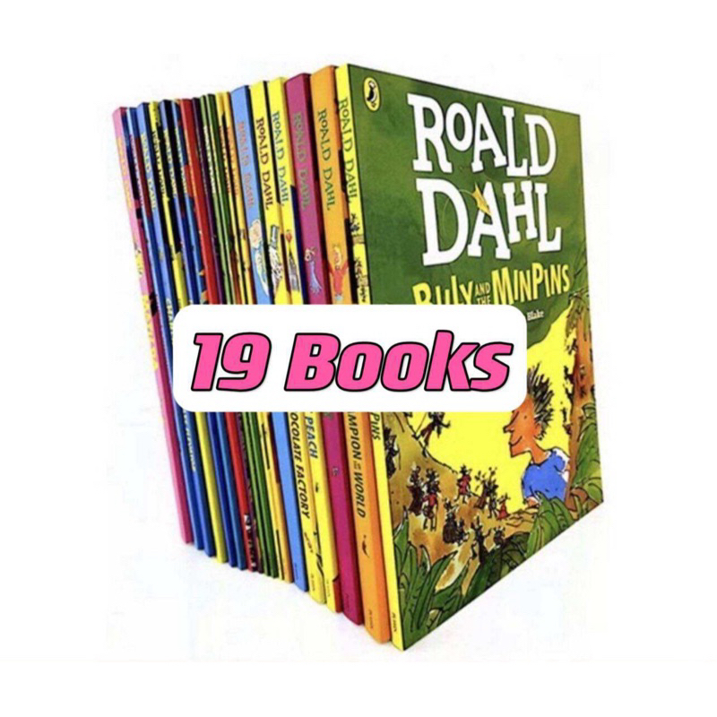 19 books Roald Dahl Set A4 Big Coloured Edition | Shopee Singapore