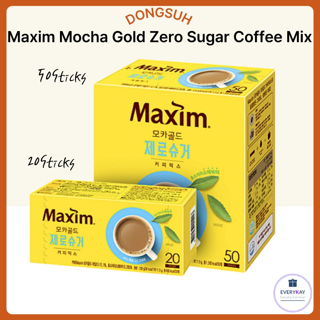 [DONGSUH] Maxim Mocha Gold Zero Sugar Coffee Mix – 20 / 50 Sticks ...
