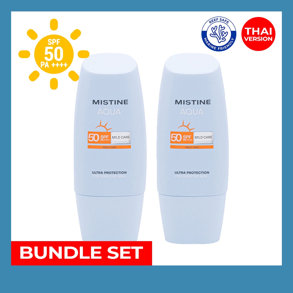 Mistine Aqua Base Ultra Protection Mild Care Facial Sunscreen Cream ...