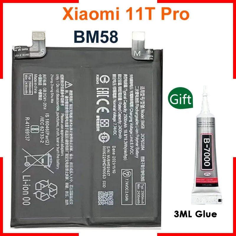 Xiaomi 11T Pro Battery BM58 5000mAh Replacement | Shopee Singapore