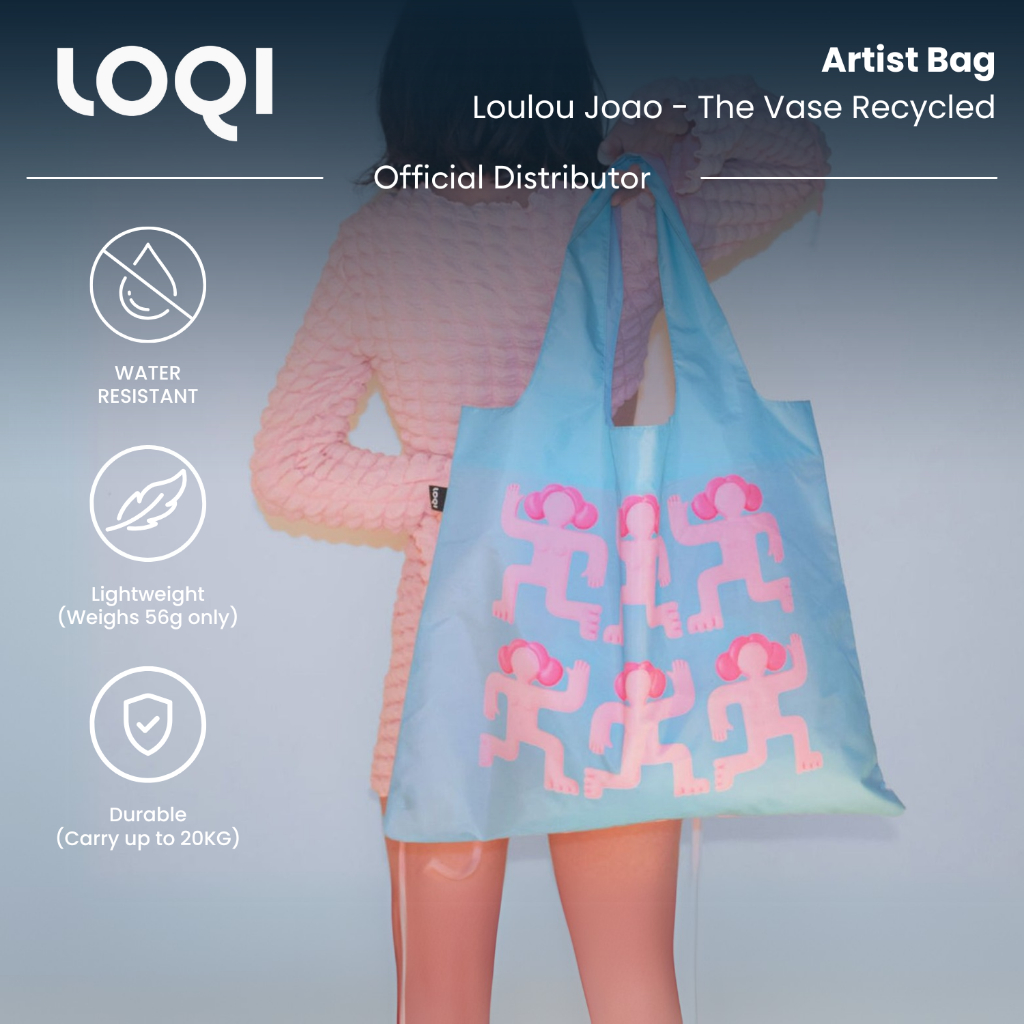LOQI Artist Foldable Bag - Loulou Joao - The Vase Recycled | Shopee ...