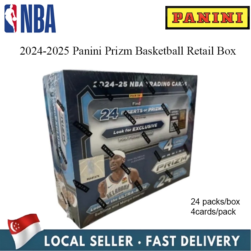 2024-25 Panini Prizm Basketball Retail packs- 24 packs per box | Shopee ...