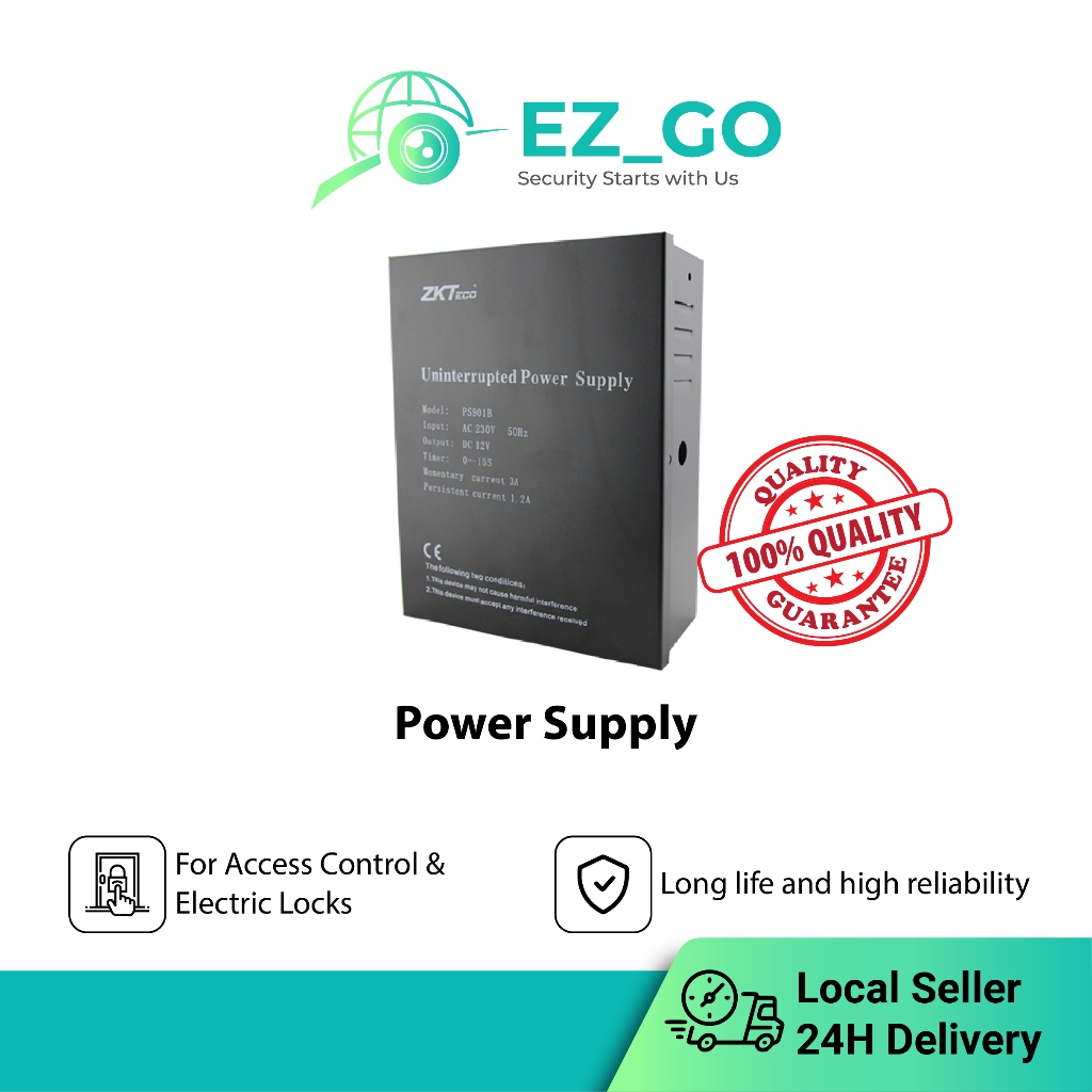 [SG SELLER] Power Supply Box 12V 5A For Door Access Control System Door ...