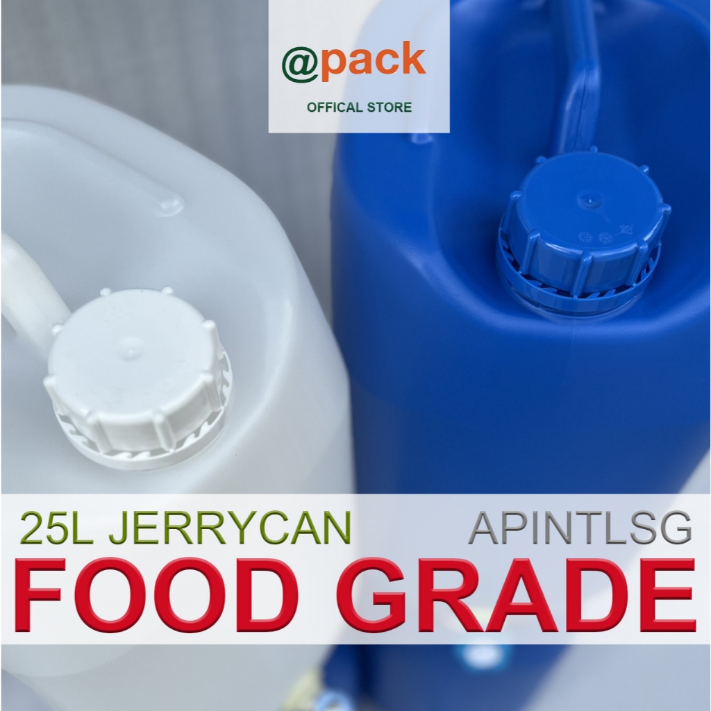 [SG SELLER] 25L Food Grade HDPE Jerrycan Liquid Container, Food Grade ...