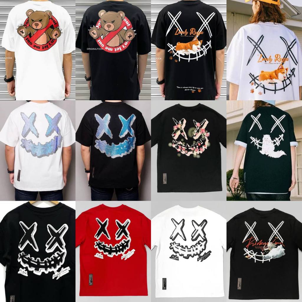 Authentic Rickyisclown RIC Ricky Is Clown Graphic Oversized T-shirts ...