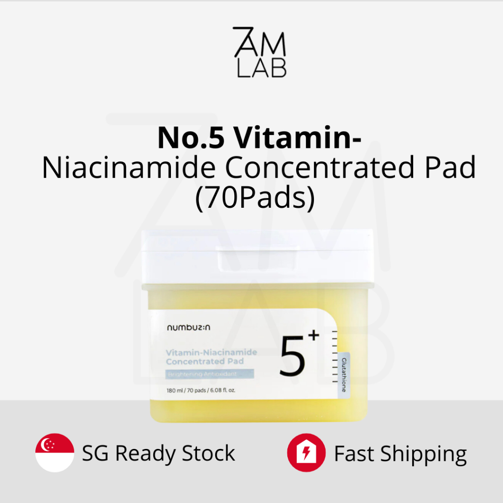 (SG Stock) Numbuzin No.5 Vitamin- Niacinamide Concentrated Pad (70Pads) | Shopee Singapore