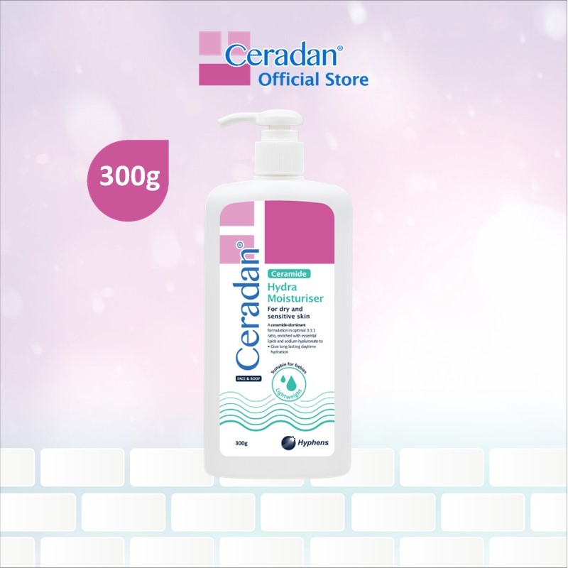 Ceradan® Hydra Moisturiser (300g) (Light-textured| 3:1:1 Ceramide| For ...