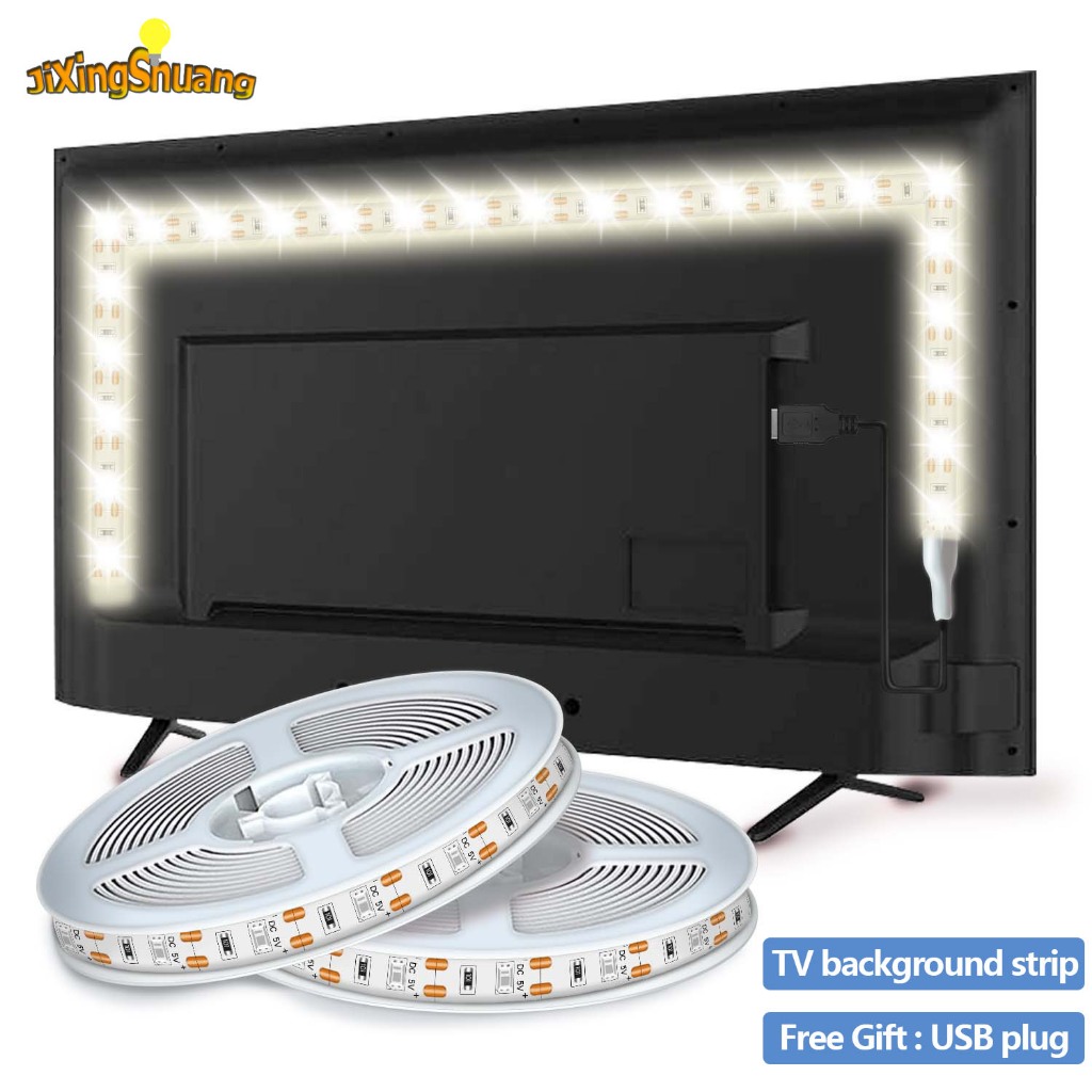 5M USB Flexible Light Strip White/Warm White/Blue 3528 Waterproof Strip ...