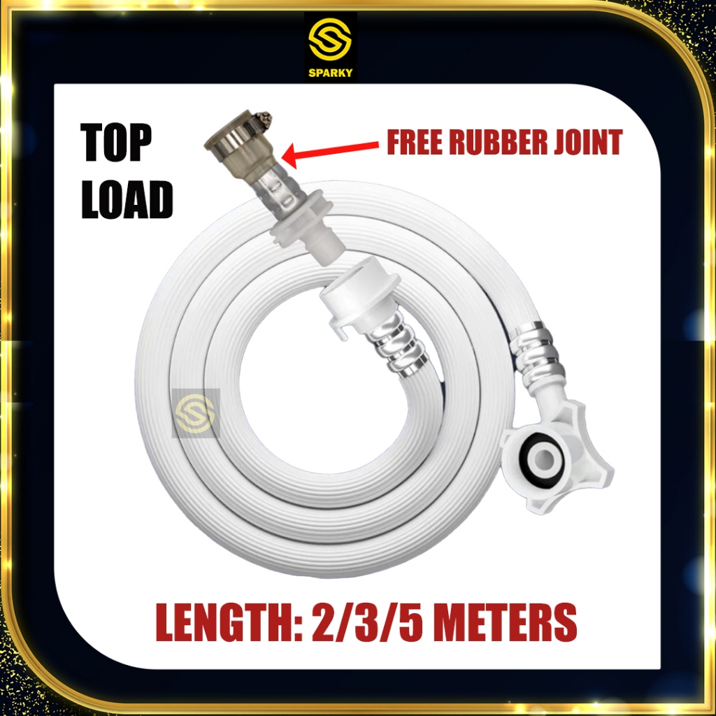Universal Top Load Washing Machine Washer Inlet Hose With Rubber Joint ...