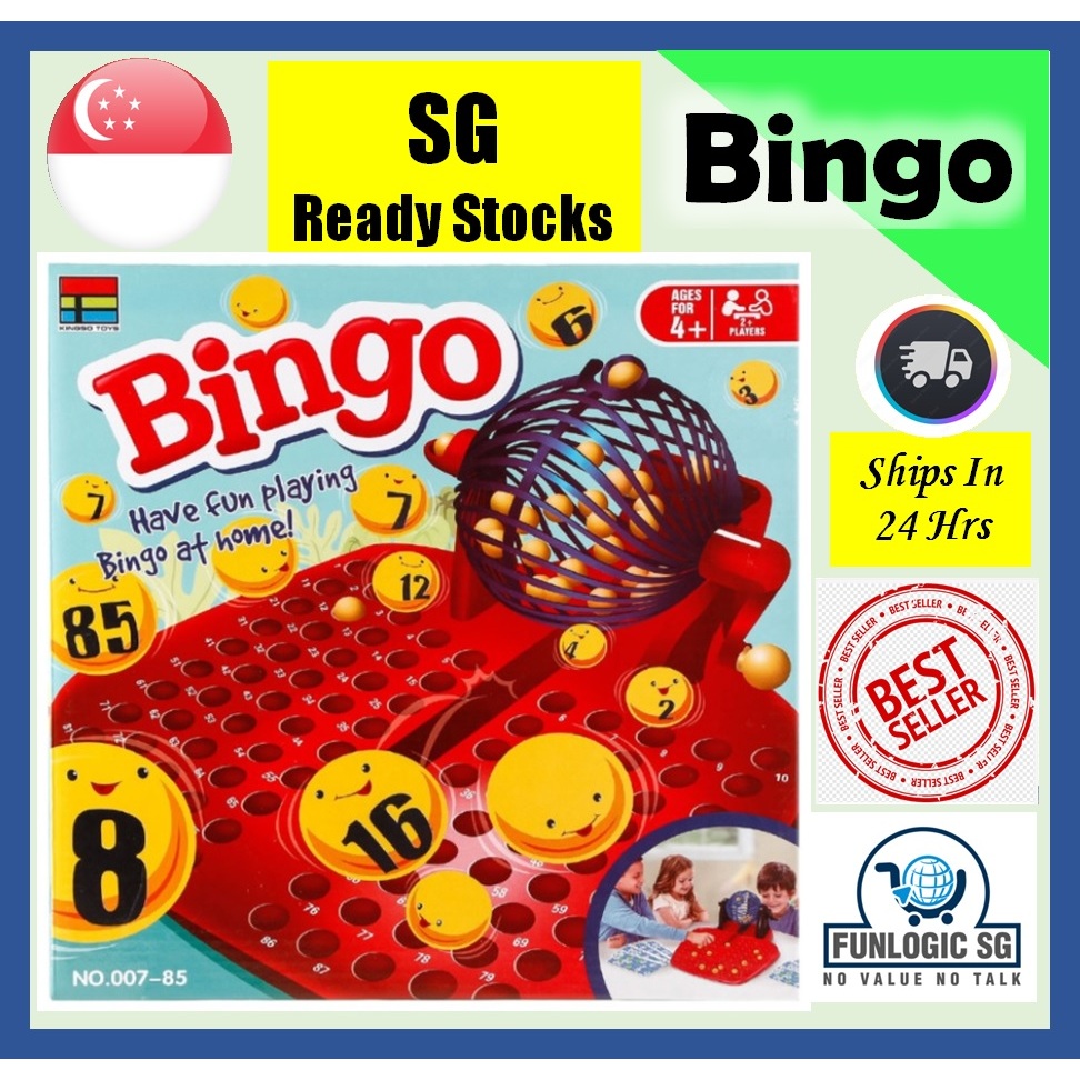 [SG Stocks] Bingo Game / 90 Balls and 48 Cards / Interactive Family ...