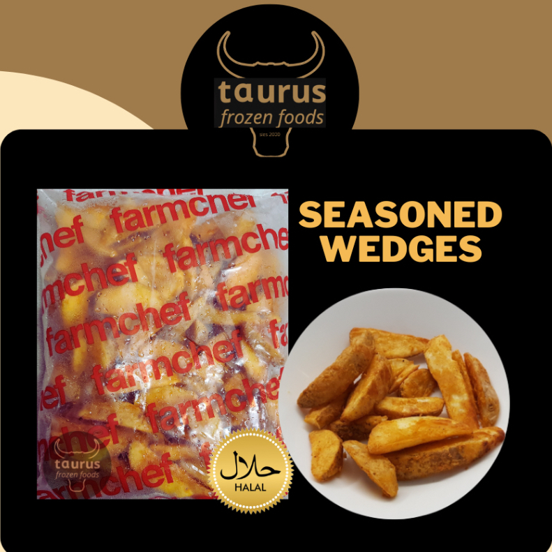 [Taurus] Battered Seasoned Potato Wedges 1kg Halal | Shopee Singapore