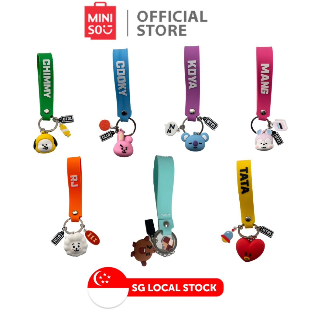 MINISO BT-21 Collection 3D Phone Charm Strap(CHIMMY/COOKY/KOYA/MANG/RJ ...