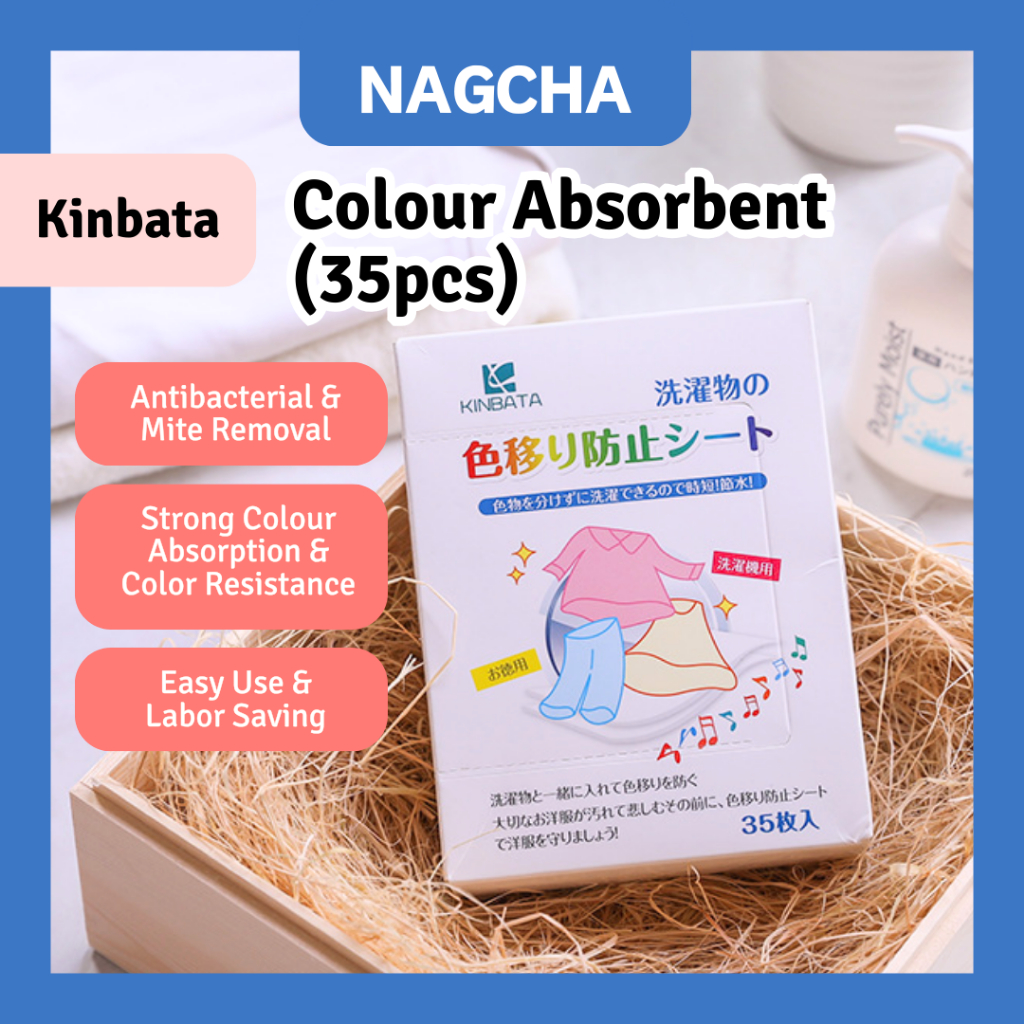 Kinbata Colour Absorber Sheets Laundry 35 pcs - Absorbent Dye Transfer ...