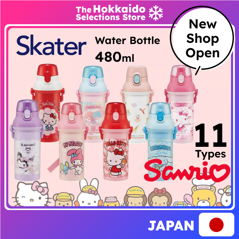 Skater Sanrio Water Bottle Direct 480ml One Touch PSB5SANAG My Melody／Cinnamoroll／Hello Kitty ...