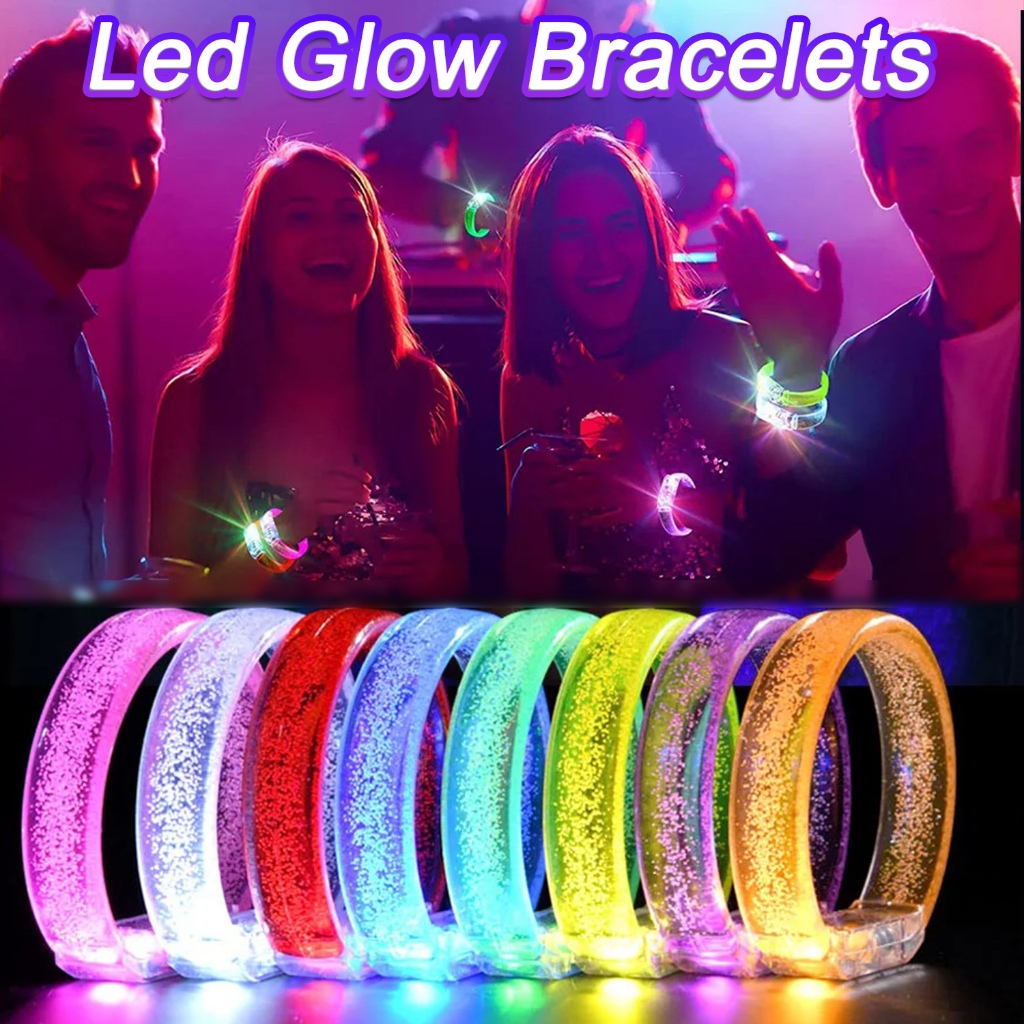 🇸🇬 Stock LED Bracelet Concert Lights Childrens day Gifts Party Pen ...