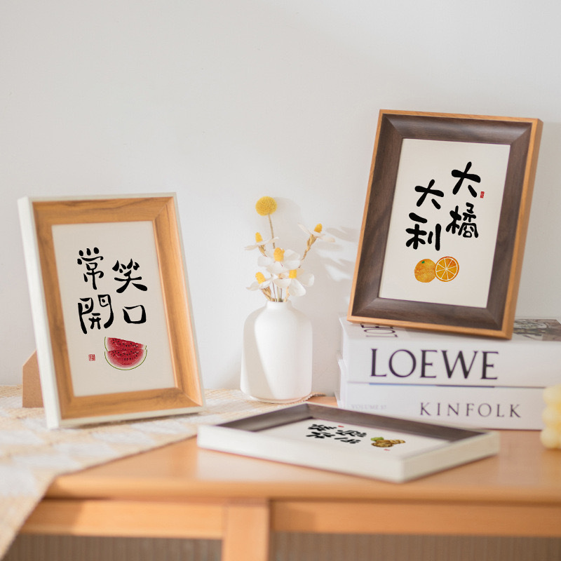 SG Stock Wooden Nordic Style Photo Frame Picture Frame Wall Table Decoration 3R 4R 5R 6R ...