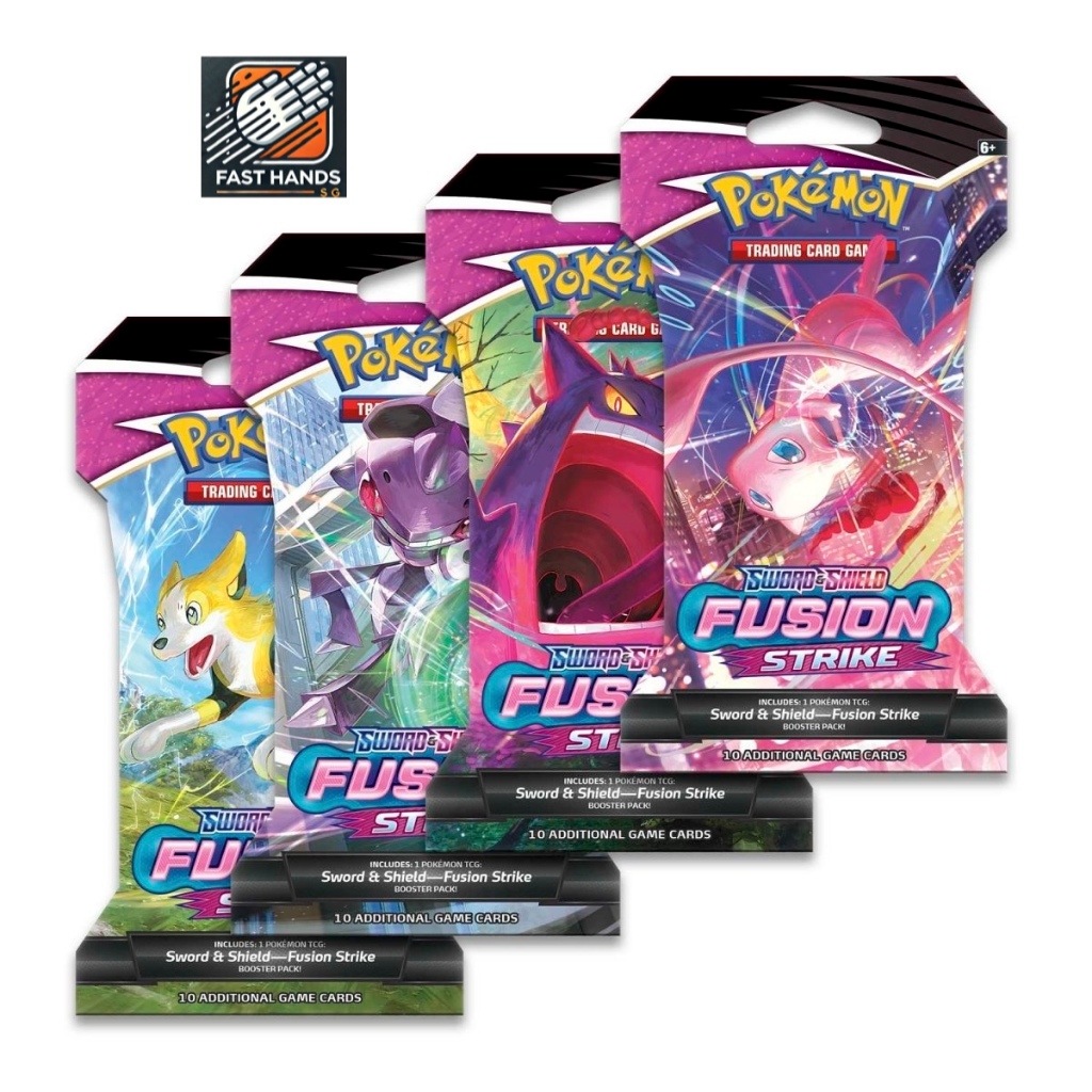 Fusion Strike Sleeved Pack Art Set Pokémon TCG SWSH Sword & Shield ...