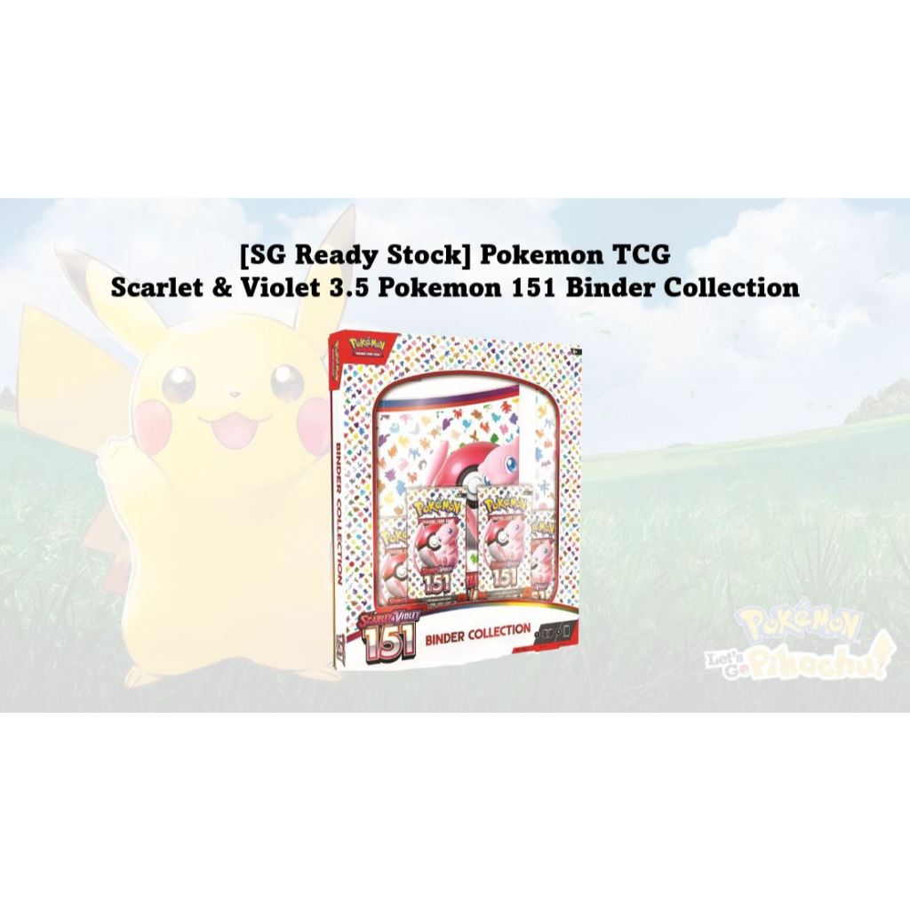 [SG Ready Stock] Pokemon TCG Scarlet & Violet 3.5 Pokemon 151 Binder ...