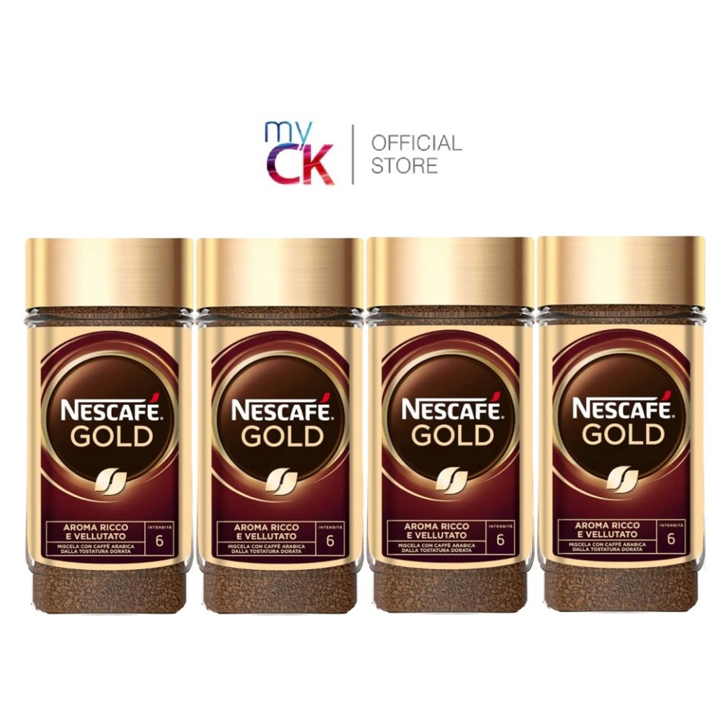 (Bundle of 4) Nescafe Coffee Gold Instant Rich & Smooth 190g (Intensity ...
