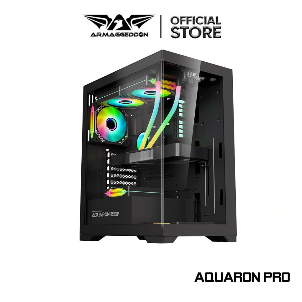 Armaggeddon Aquaron Pro ATX Gaming PC Chassis | Transparent | Medium ...