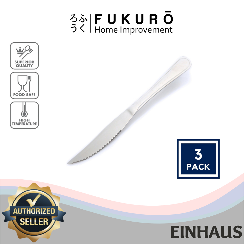 Fukuro Stainless Steel Steak Knife (3 pcs) | Shopee Singapore