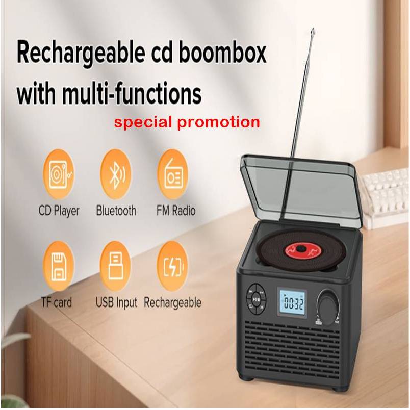 CD player retro home gift English Bluetooth music disc album CD player ...