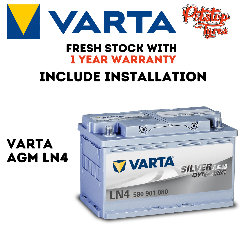 Varta AGM LN4 Car Battery + FREE INSTALLATION | Shopee Singapore