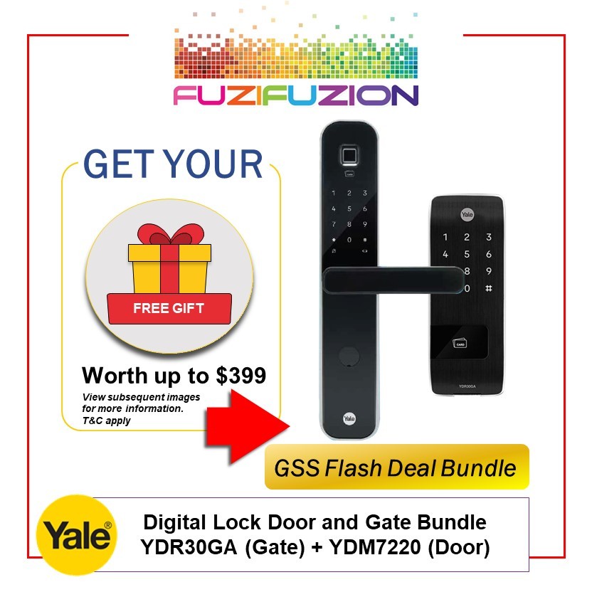 Yale YDR30GA Gate + YDM7220 (Unknown) | Shopee Singapore