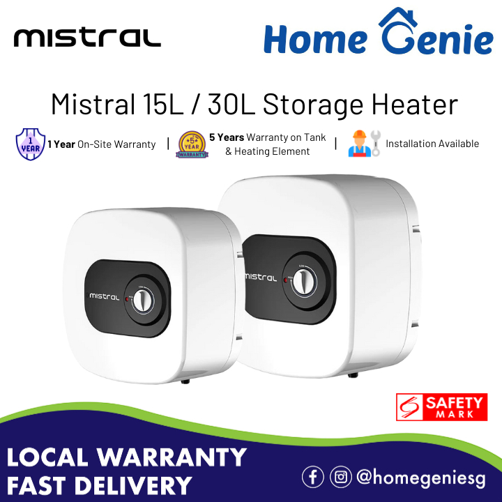 Mistral 15L/30L Electric Storage Water Heater (MSWH15 / MSWH30 ...