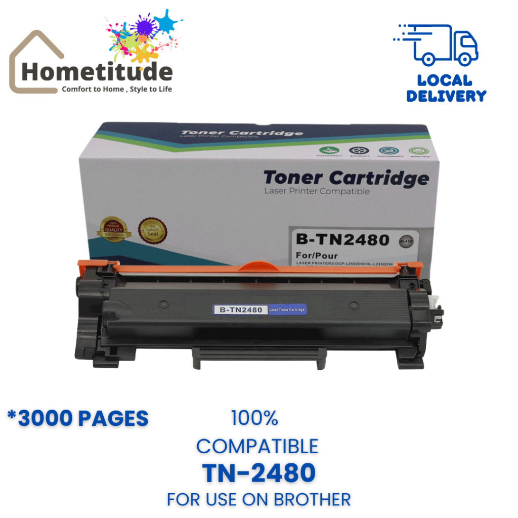 100% Compatible Toner Cartridge TN-2480 TN2480 TN 2480 for Brother ...