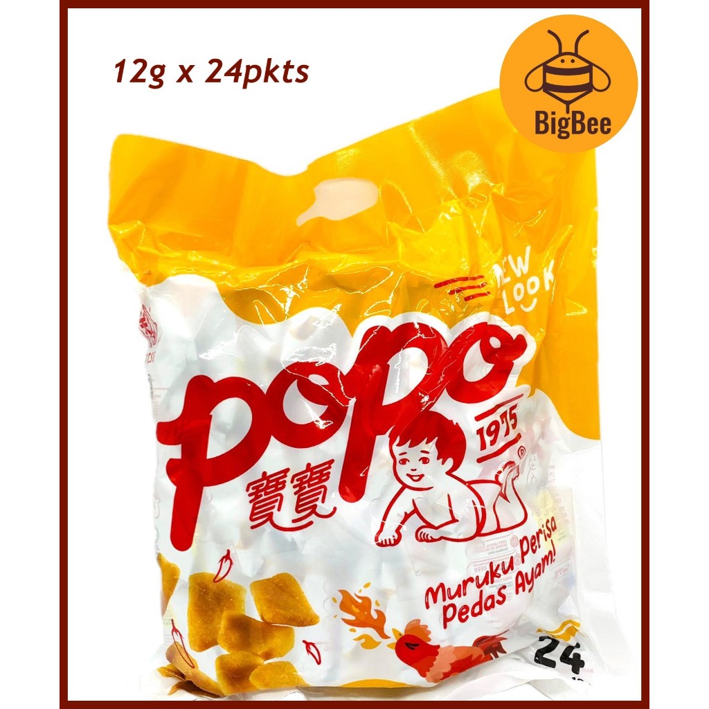 PoPo Fish Muruku - 24pkts Original 12g/ Sweet & Spicy 12g/ Spicy ...