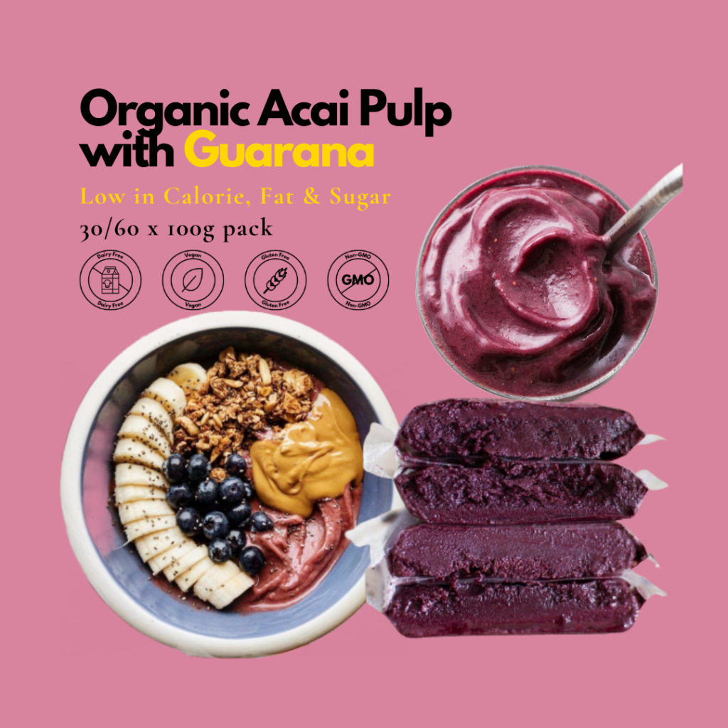 [20% OFF] Smoof Organic Acai Pulp/Puree with Guarana Pasteurised (30/60 x 100g) (U.P. $93.75 ...