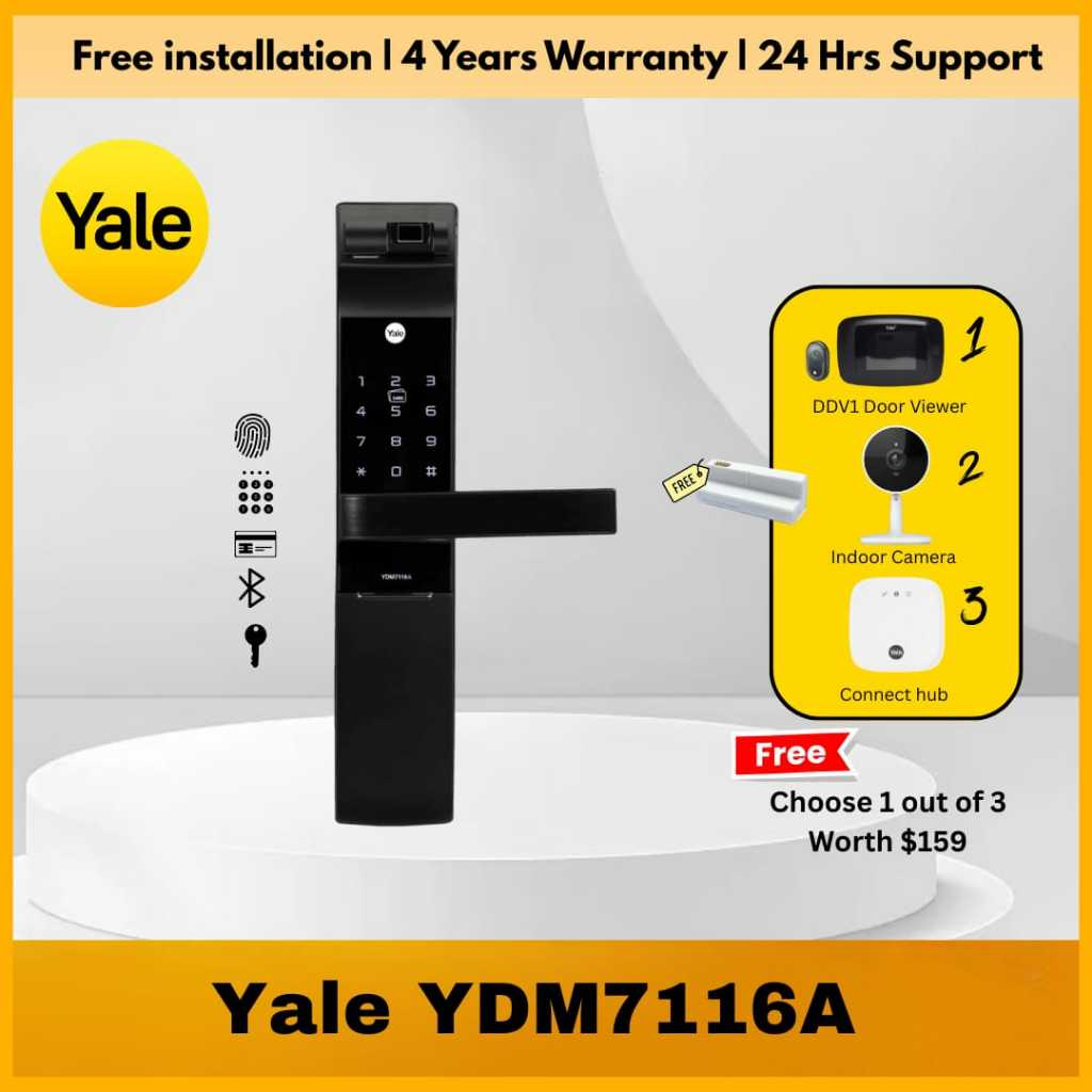 Yale YDM 7116 Biometric Mortise Lock | Shopee Singapore