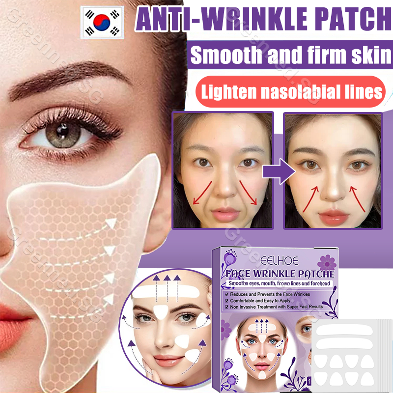 wrinkle patch Forehead Wrinkle Patch 100pc nasolabial fold patch Frown ...