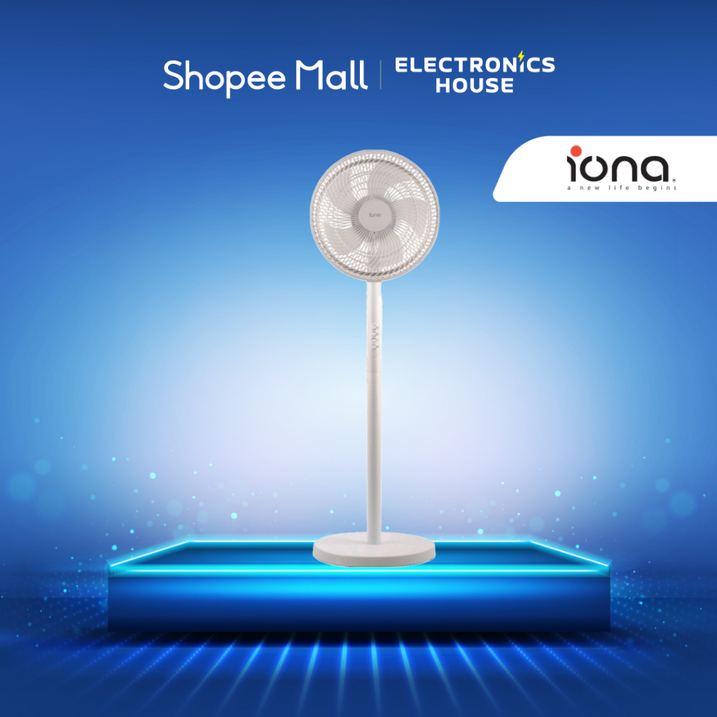 IONA 12" HIGH VELOCITY STAND FAN WHITE | Shopee Singapore