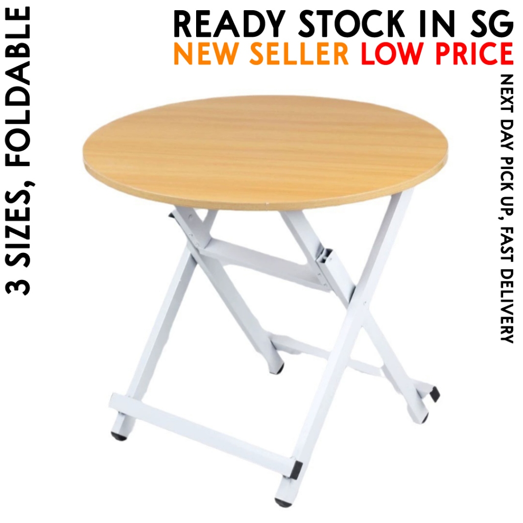 foldable dining table round or square | Shopee Singapore