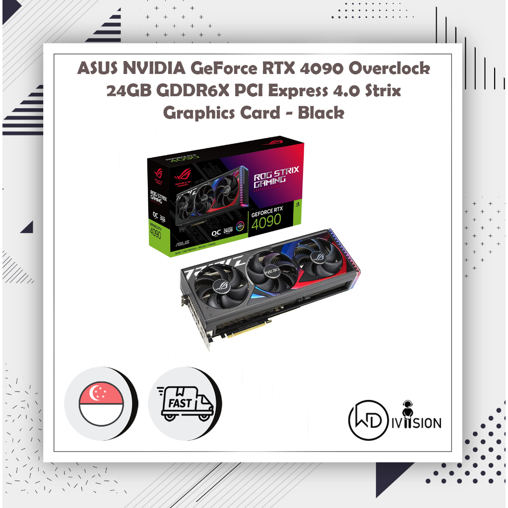 ASUS NVIDIA GeForce RTX 4090 Overclock 24GB GDDR6X PCI Express 4.0 ...
