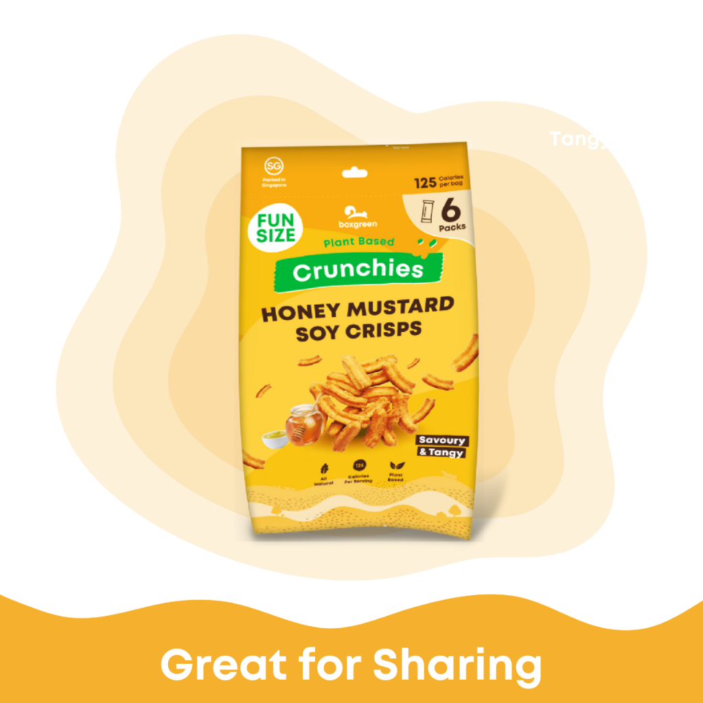 Boxgreen Crunchies Honey Mustard Soy Crisps Fun Pack (Pack of 6 ...