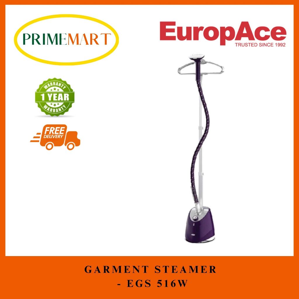 EuropAce EGS 516W : POWERFUL GARMENT STEAMER w DOUBLE INSULATED HOSE ...