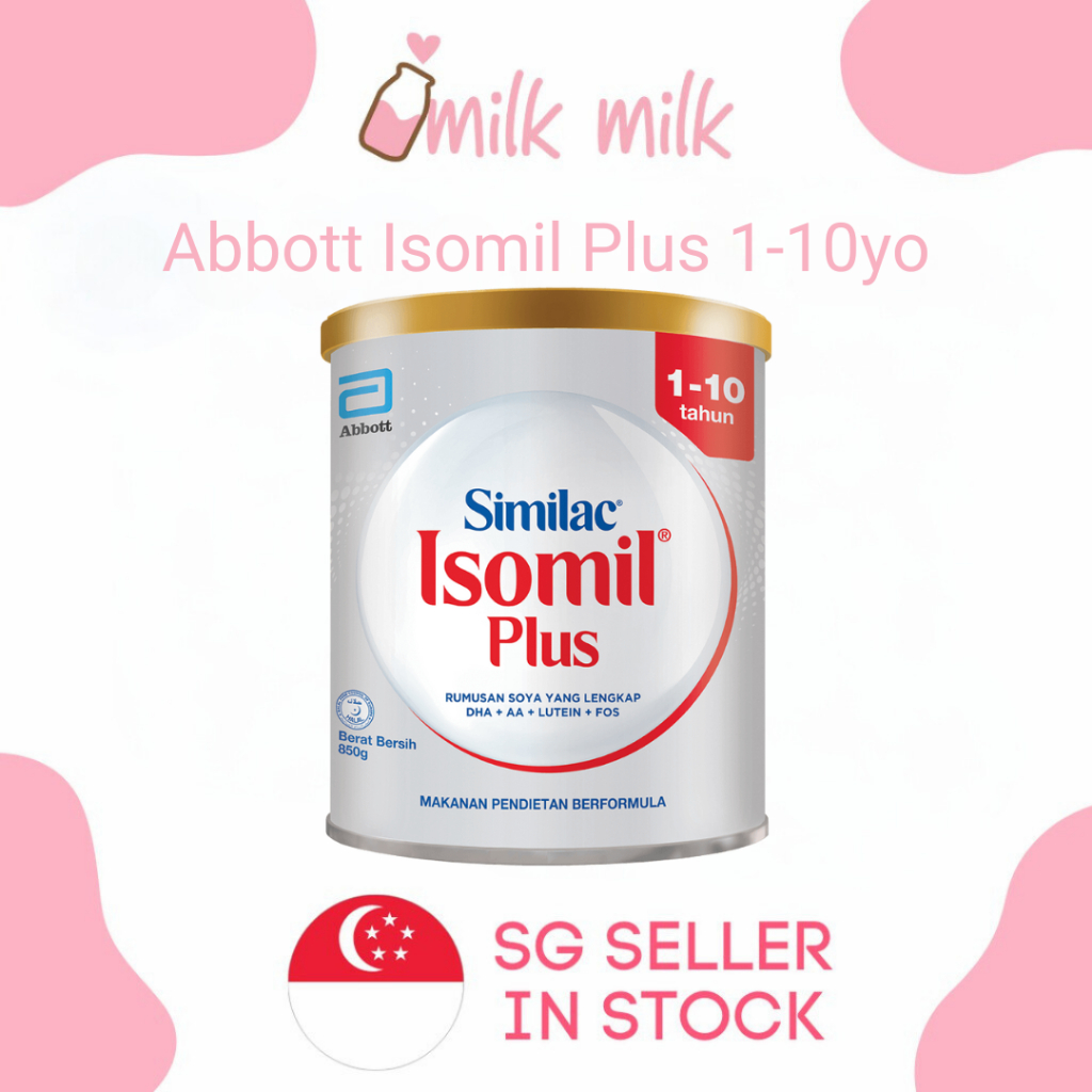 Abbott Isomil Plus Milk Formula (1-10 yo)(850g) | Shopee Singapore