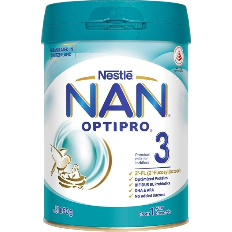 Nestle NAN Optipro 3 Growing Up Milk Stage 3 850g | Shopee Singapore