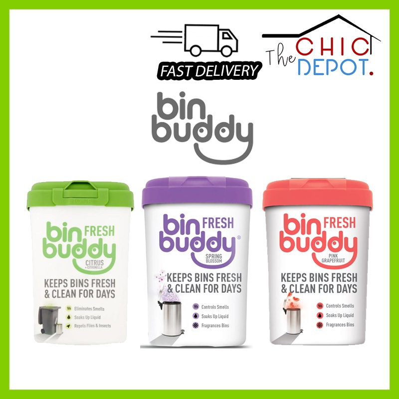 Bin Buddy Fresh Bin Powder Fresheners Eliminates Odours for Dustbin ...