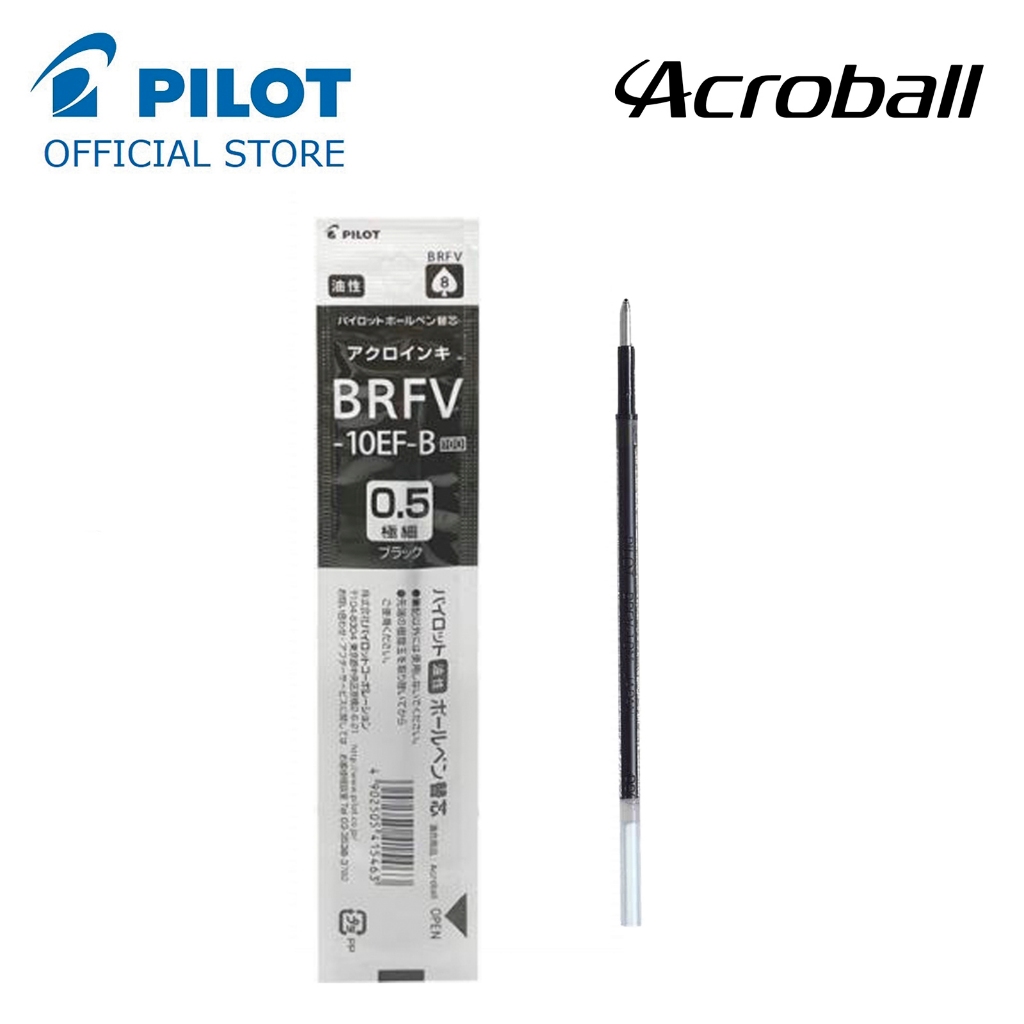 PILOT Refill - ACROBALL pen 0.5mm BRFV10EF, 0.7mm BRFV10F, 1.0mm ...