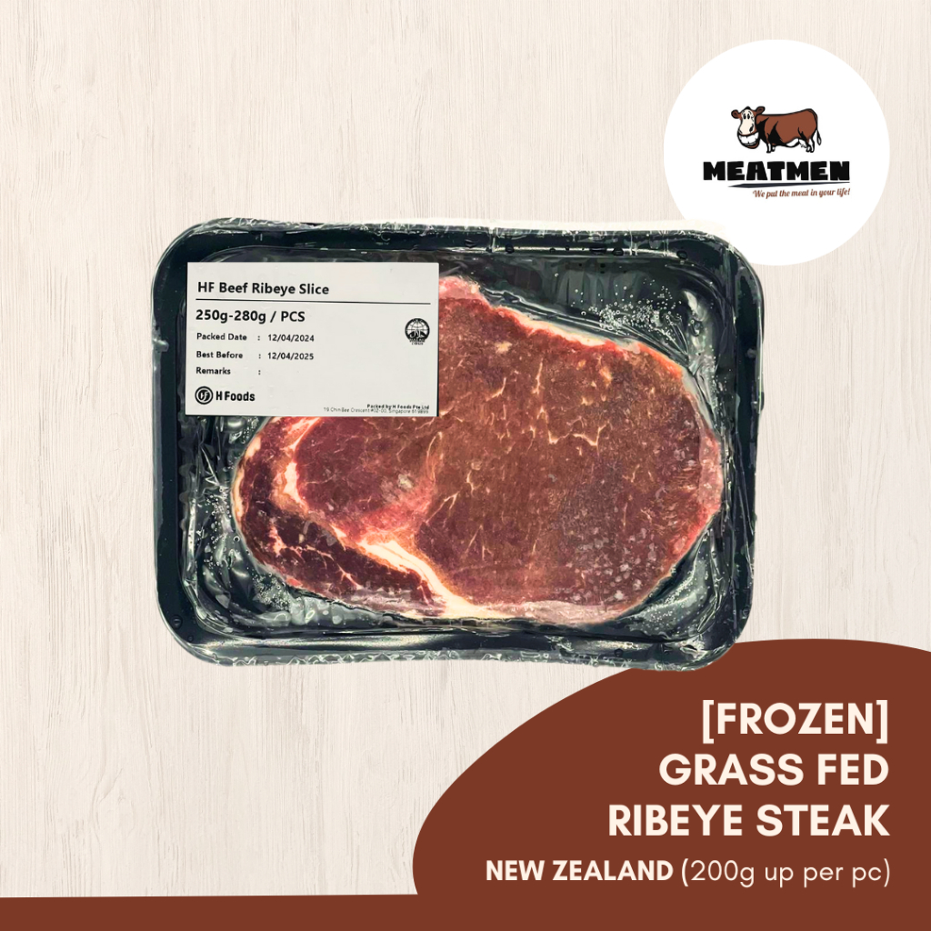 [FROZEN] GRASS FED RIBEYE STEAK - HALAL (200g up per pc) | Shopee Singapore