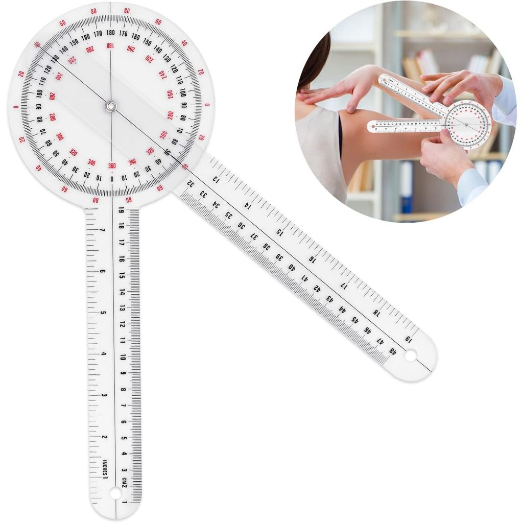 [SG] 3pcs 6/8/12 Inch Physio Goniometer Joint Ruler Angle Measurement ...